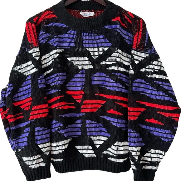 Vintage | Sweaters | 8s Vintage Burlington Sweater Company Disco ...